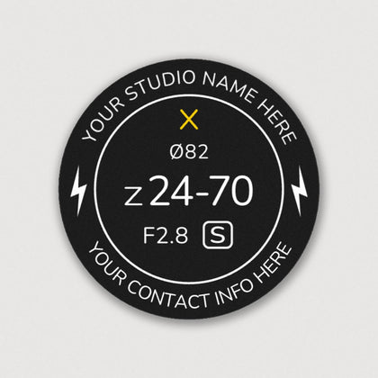 Lens and Camera Cap Stickers for Nikon Z & F by Field Made Co