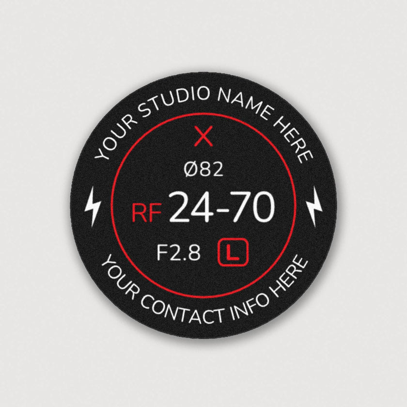 Customizable lens, camera and gear sticker labels for photographers and ...