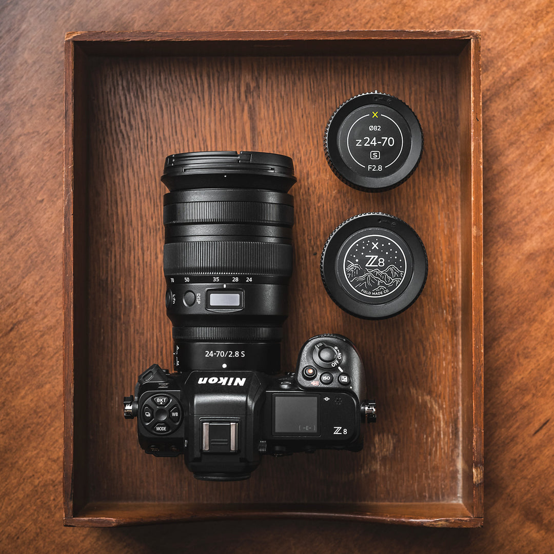 Silver Foil Camera Cap Stickers for Nikon Z Cameras by Field Made Co ...
