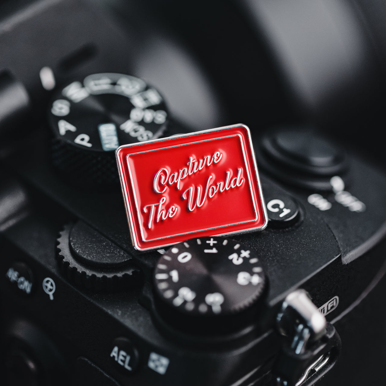 Capture the World Enamel Pin – Field Made Co