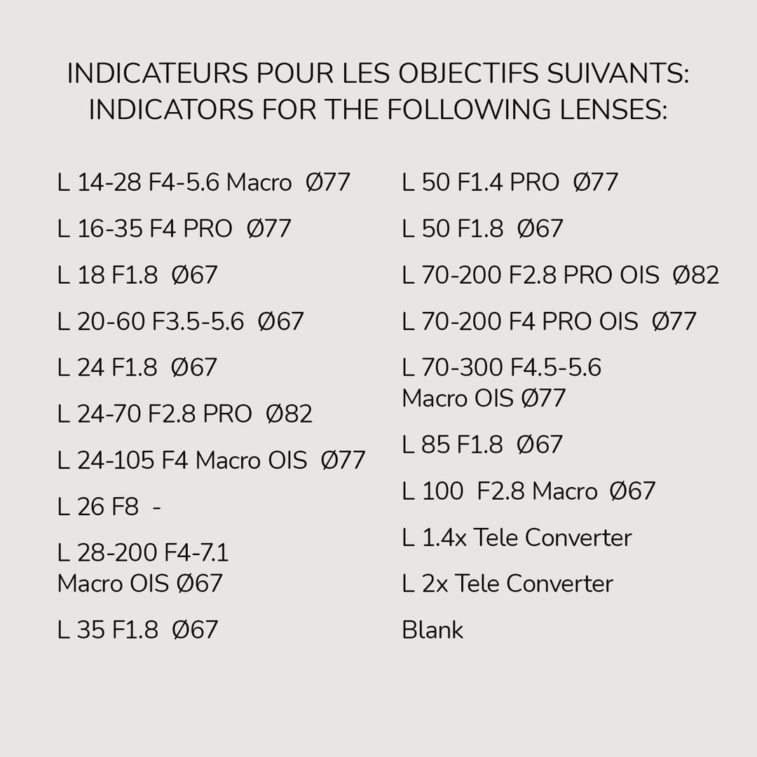 Lumix S & G Indicators – Field Made Co