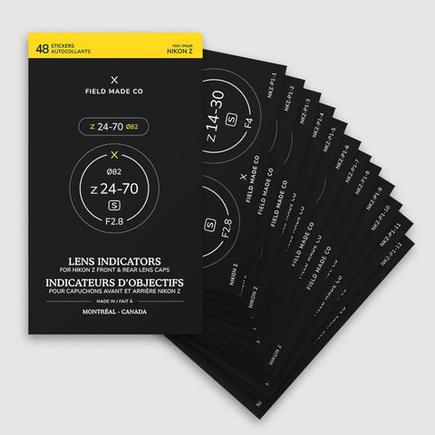 Field Made Co - Premium Camera Lens Indicator Labels and Accessories