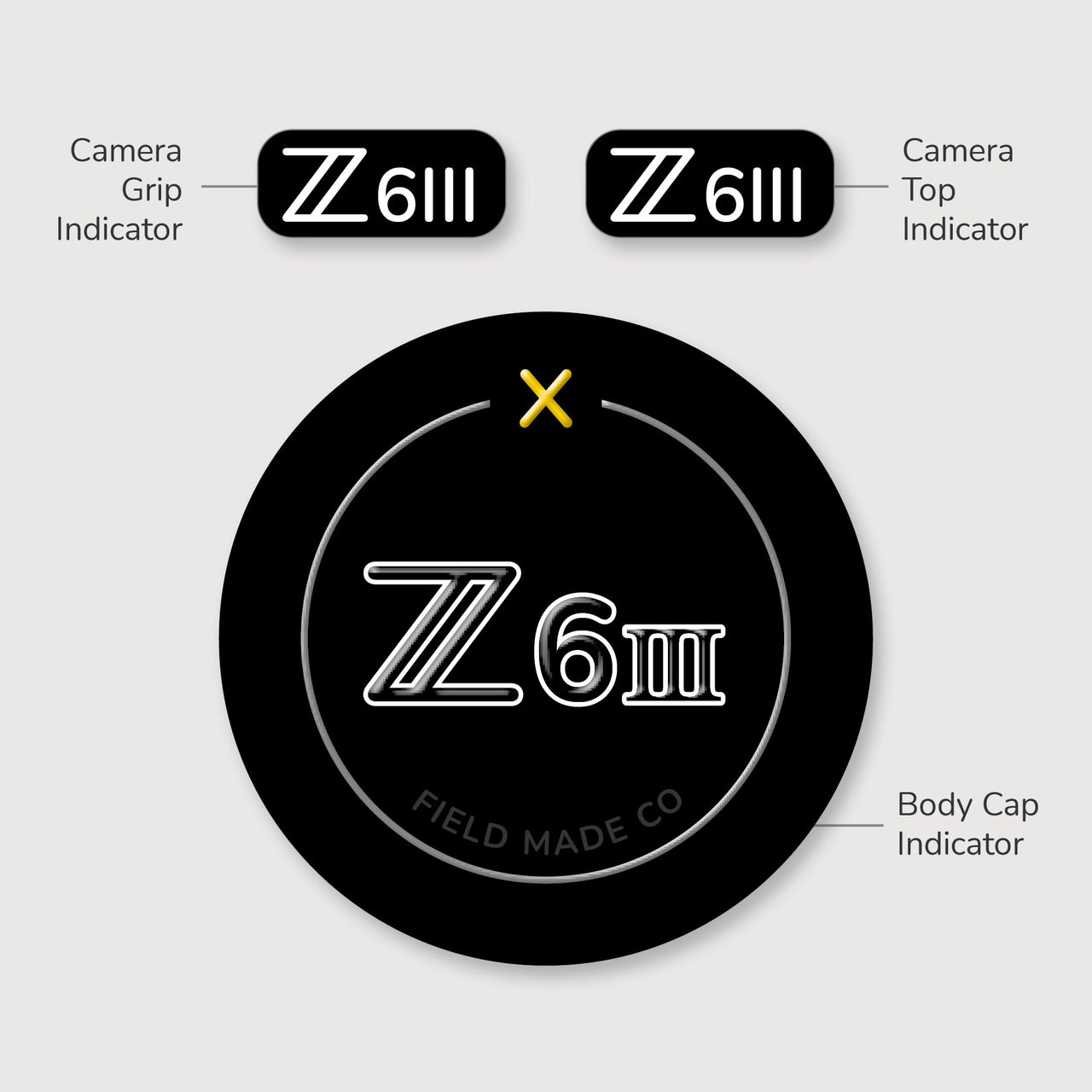 Camera Cap Stickers for Nikon Z Cameras by Field Made Co - Quick ...