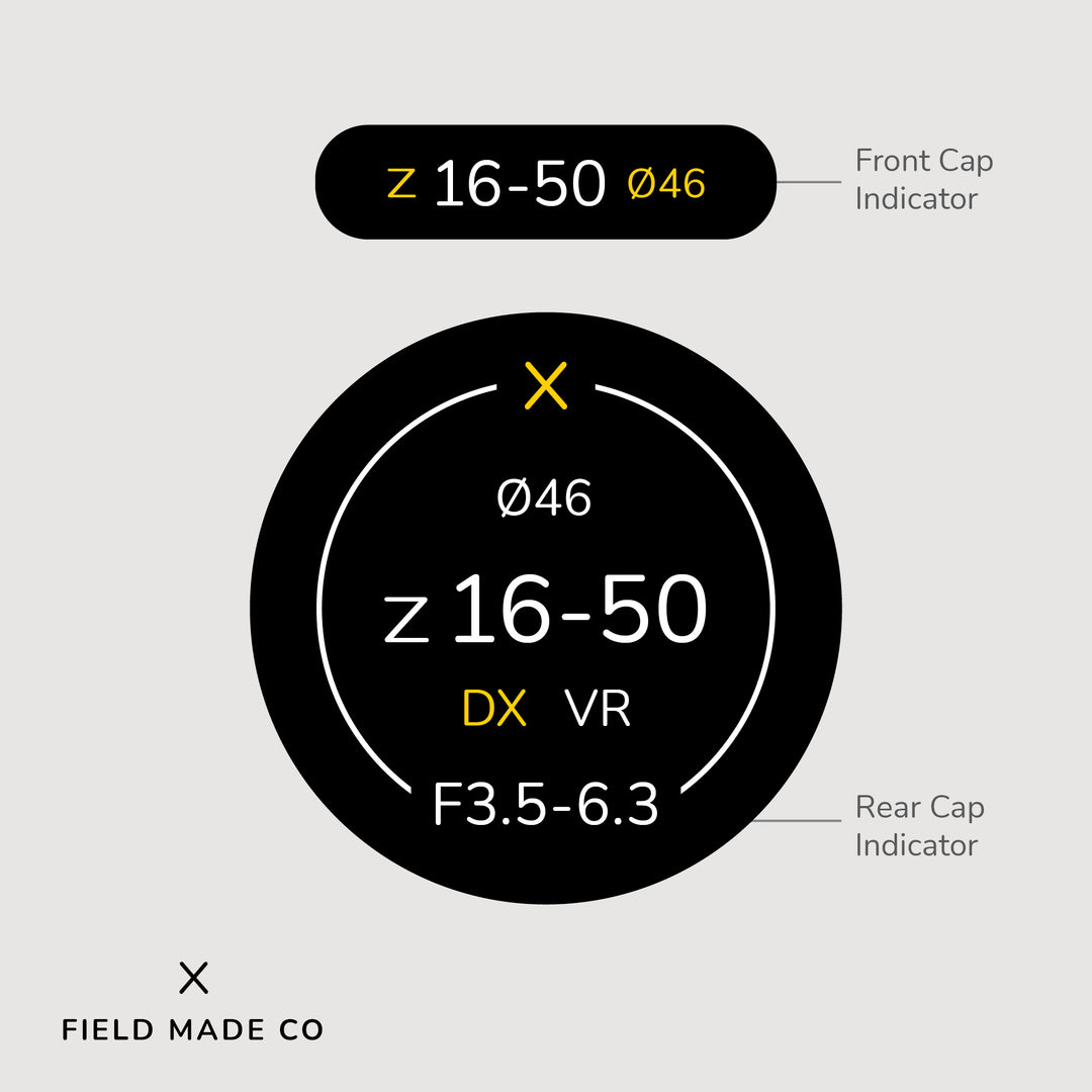Lens Cap Stickers for Nikon Z lenses by Field Made Co - Quick ...