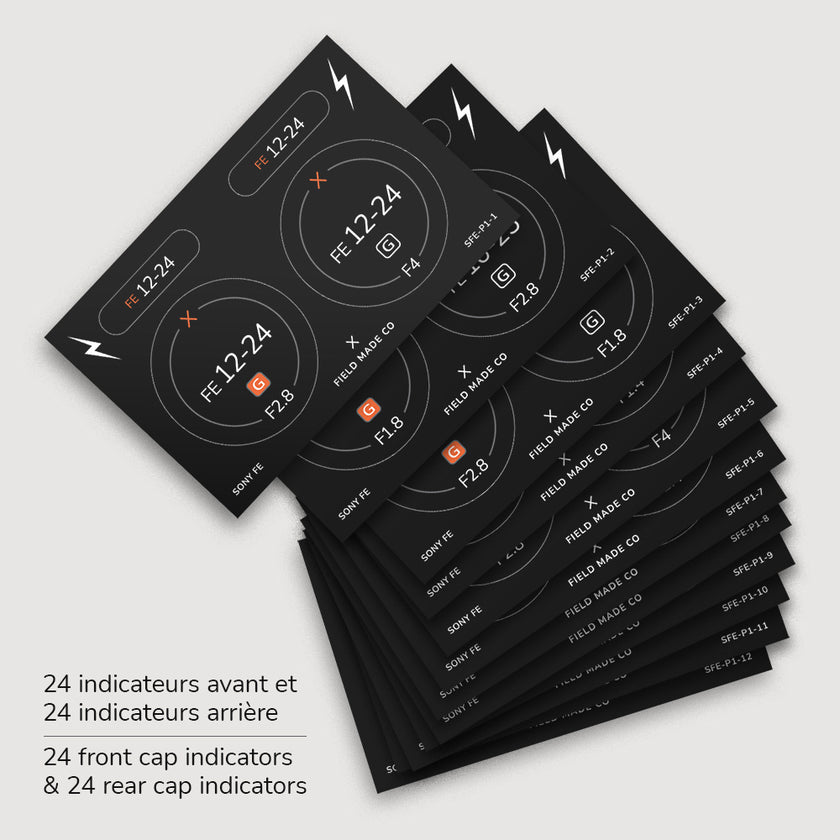 Field Made Co - Premium Camera Lens Indicator Labels and Accessories