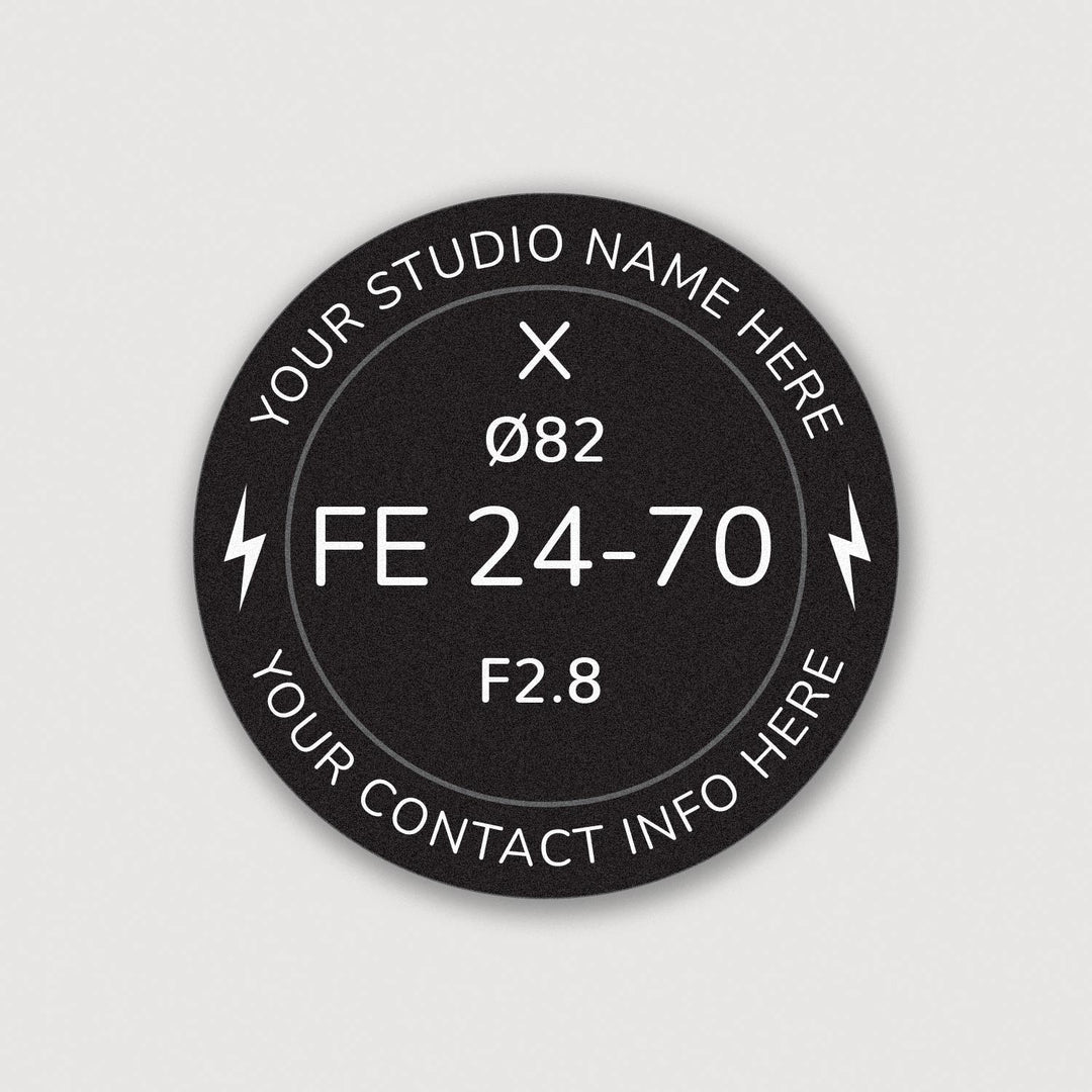 Customizable lens, camera and gear sticker labels for photographers and ...