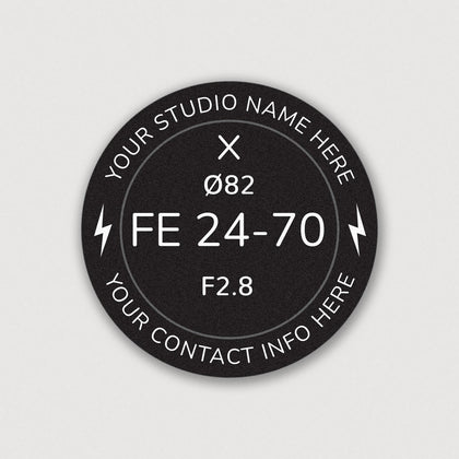 Customizable lens, camera and gear sticker labels for photographers and ...