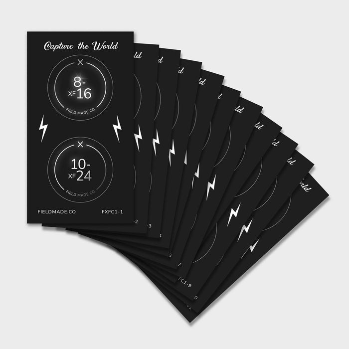 Lens Indicator sticker labels for Fujifilm XF lenses | Field Made Co.