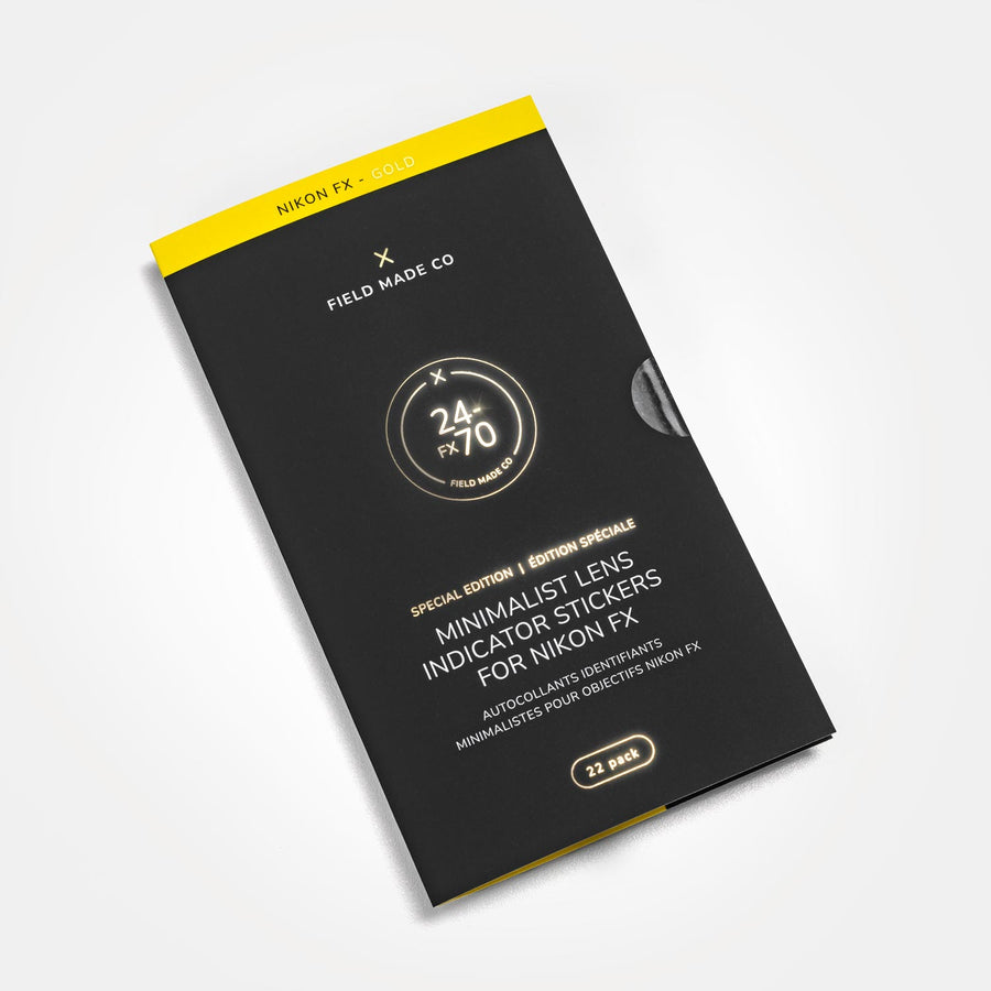 Indicator labels for Nikon FX lenses and cameras