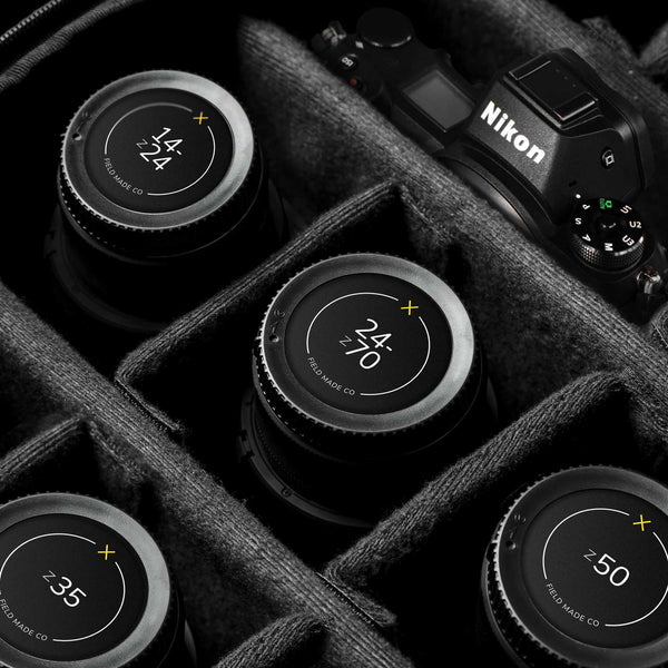 Lens Indicator stickers labels for Nikon Z lenses | Field Made Co.